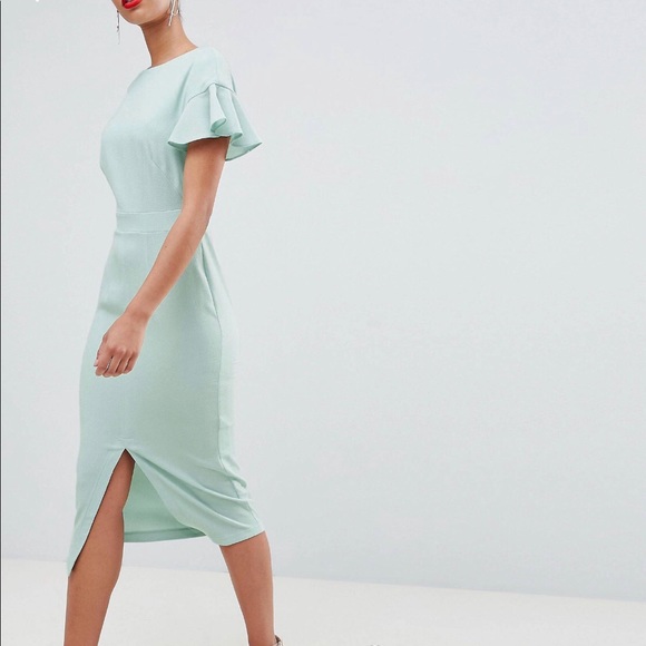 ASOS | Dresses | Asos Design Tall Midi Wiggle Dress | Poshmark